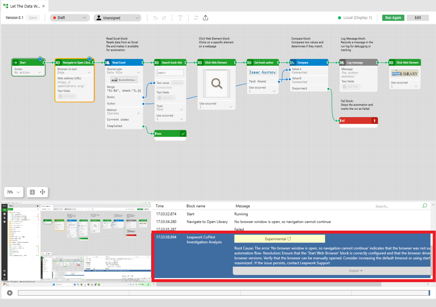 Designing automation flows | Leapwork Documentation